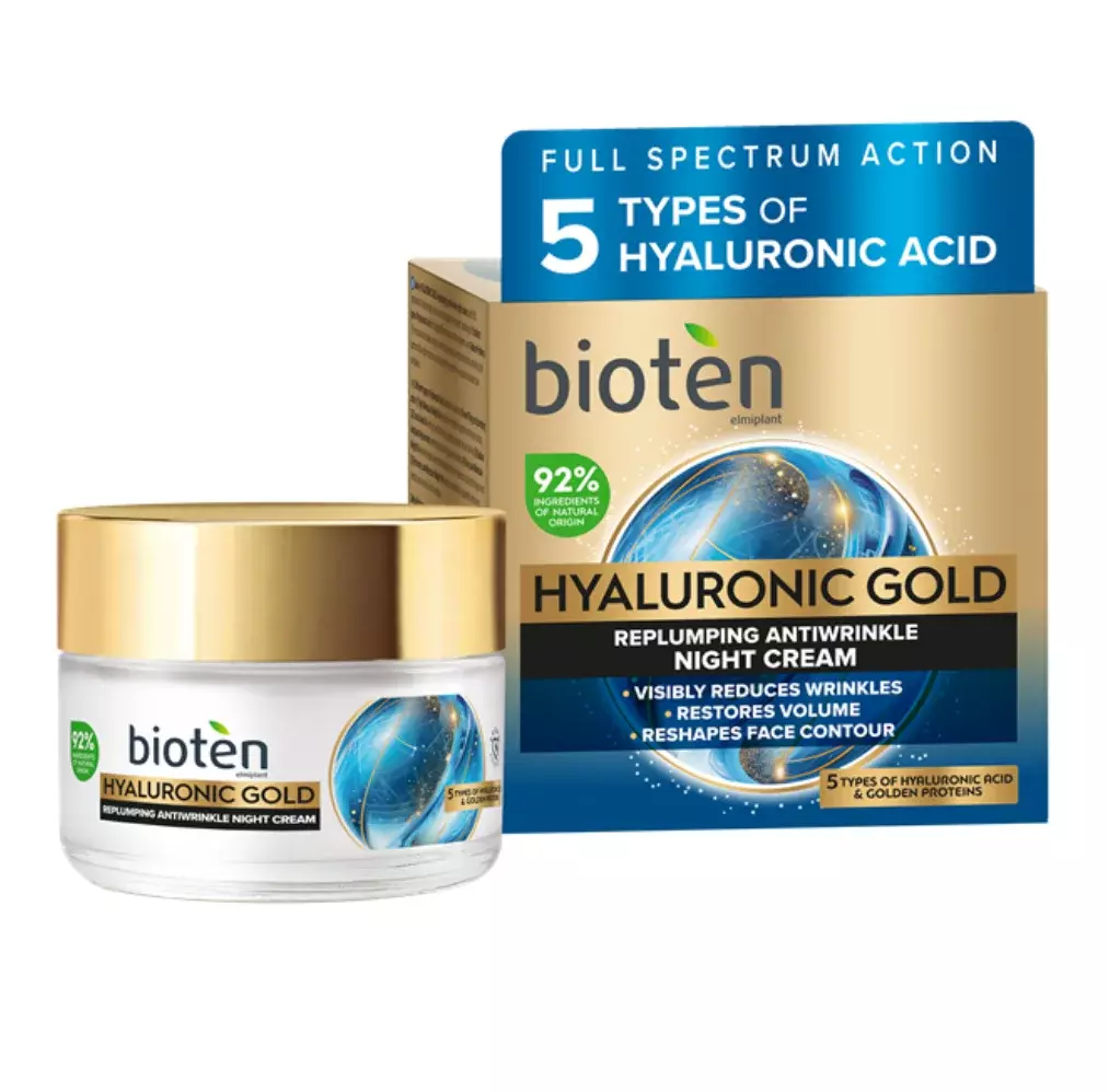 Buy Bioten Hyaluronic Gold Night Cream Smooth Skin